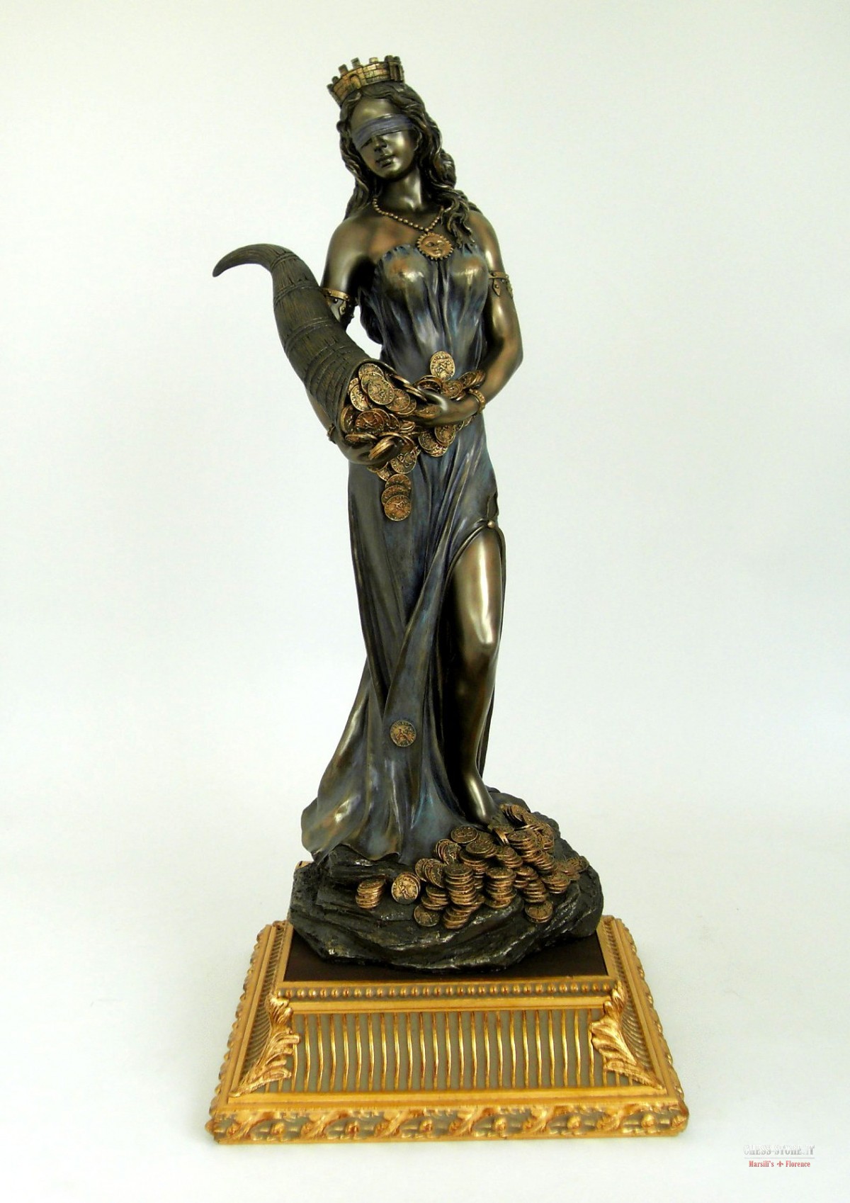 Statue GODDESS OF FORTUNE with wooden base (large size) online sale ...